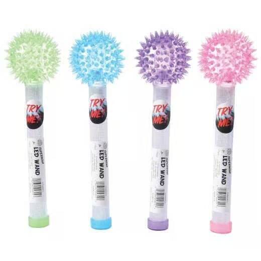 U.S. TOY 4815 9-Inch Supernova LED Wand In Assorted Colors, Batteries ...