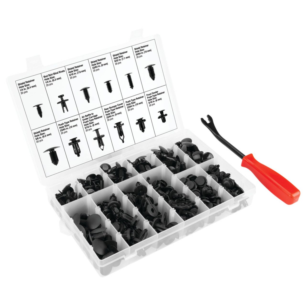PT® Performance Tool W5259 Push Pin Retainer Assortment 240-Piece at ...