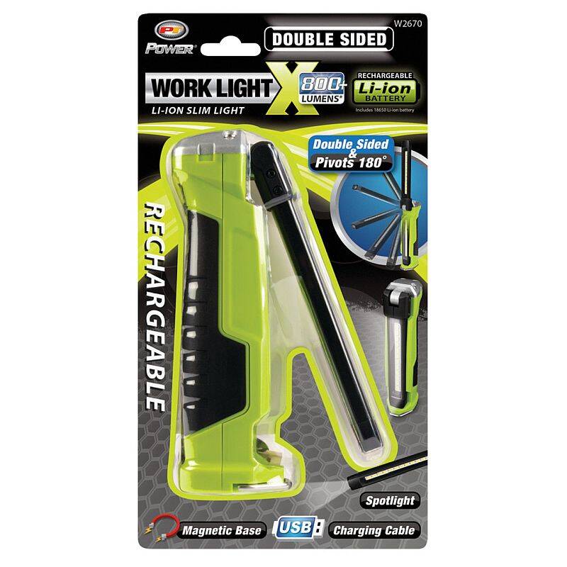 PT® Performance Tool W2670 800-Lumen Lithium-Ion 2-Side Thin Work Light ...