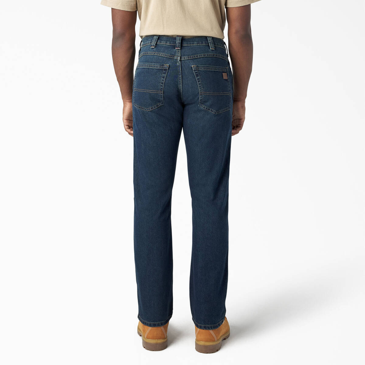Dickies DD605DWI FLEX Dark Denim Wash Regular Fit Straight Leg Men's ...
