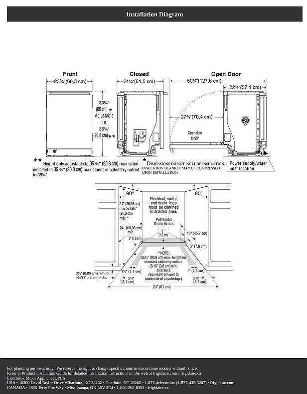 Frigidaire GDSH4715AF 24-Inch Stainless Steel Tub Dishwasher With ...