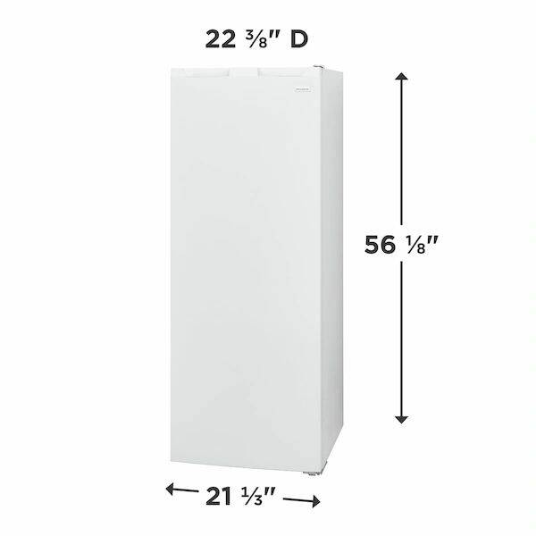 Frigidaire FFUE0725AW 7 Cu. Ft. White Garage Ready Upright Freezer ...