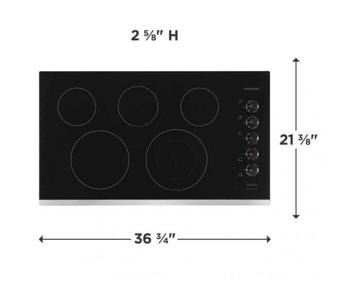 Frigidaire FFEC3625US 36-Inch Electric Cooktop In Stainless Steel at ...