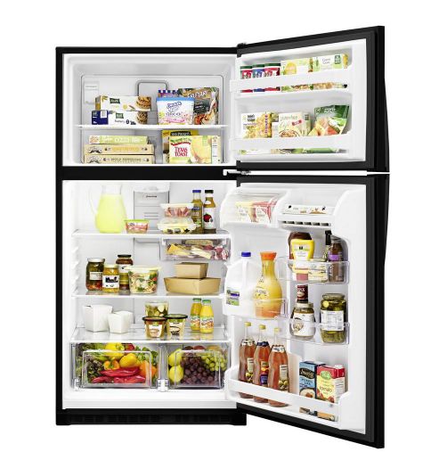 Whirlpool® WRT311FZDB 20.5 Cu. Ft. Black Top Freezer Refrigerator at ...