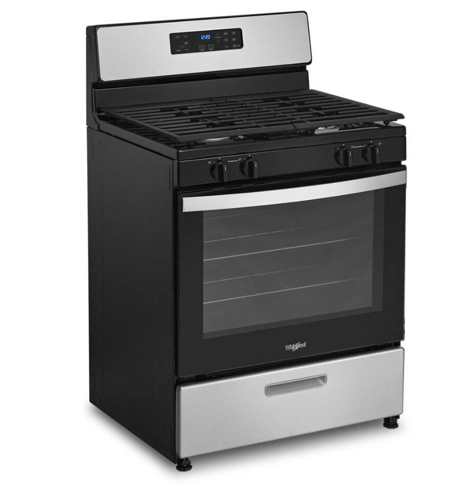 Whirlpool® WFG320M0MS Stainless Steel 5.1 Cu. Ft. Freestanding Gas ...