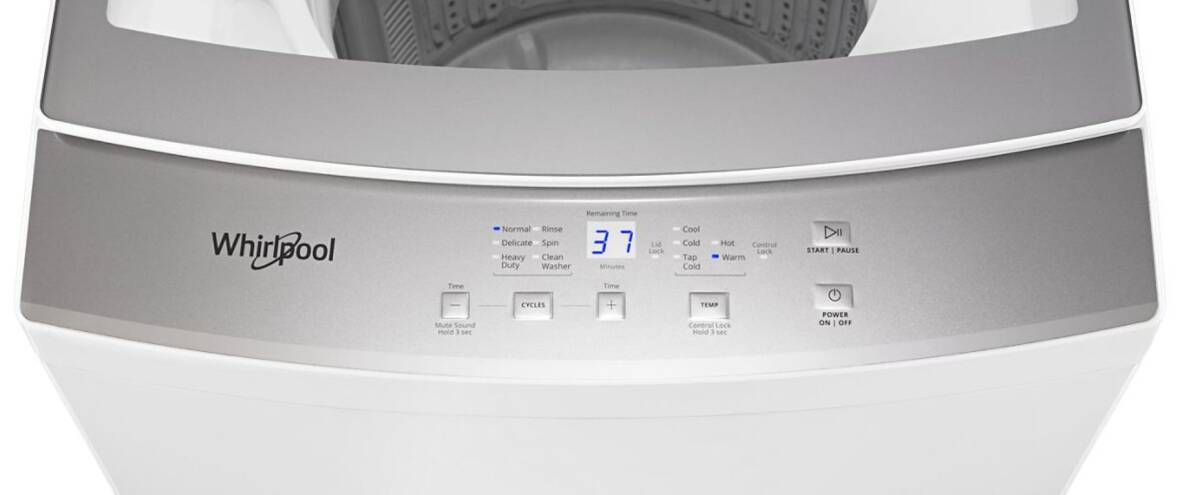 Whirlpool WET4124HW 1.6 Cu. Ft. White Electric Stacked Laundry Center ...