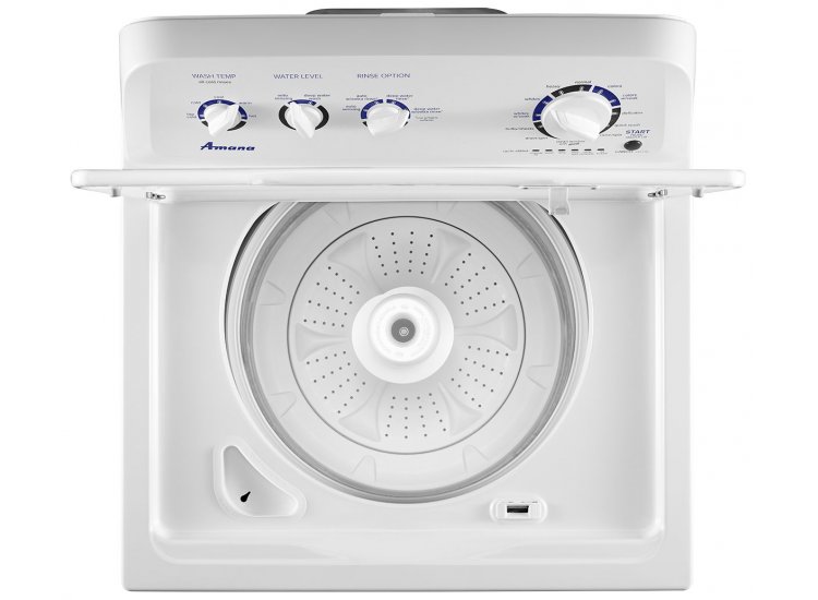 AMANA® NTW4519JW White, Large Capacity, Top Load Washing Machine With ...