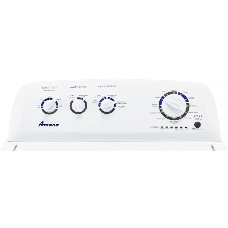AMANA® NTW4519JW White, Large Capacity, Top Load Washing Machine With ...