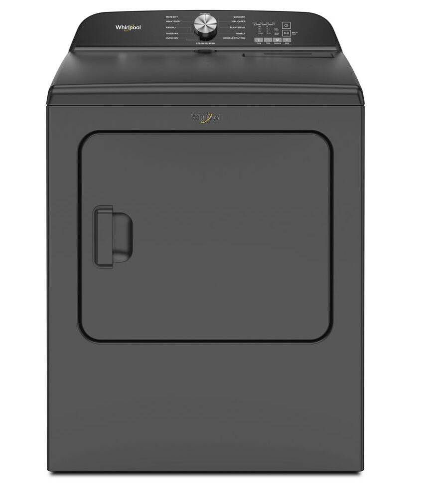 Whirlpool® WED6150PB Volcano Black 7-Cu. Ft. Top Load Electric Dryer ...