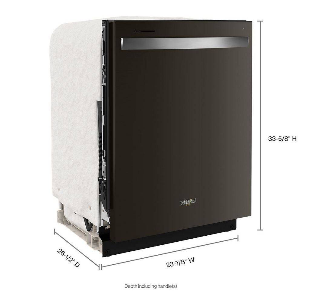 Whirlpool® WDT750SAKV Black Stainless Steel Large Capacity Dishwasher ...