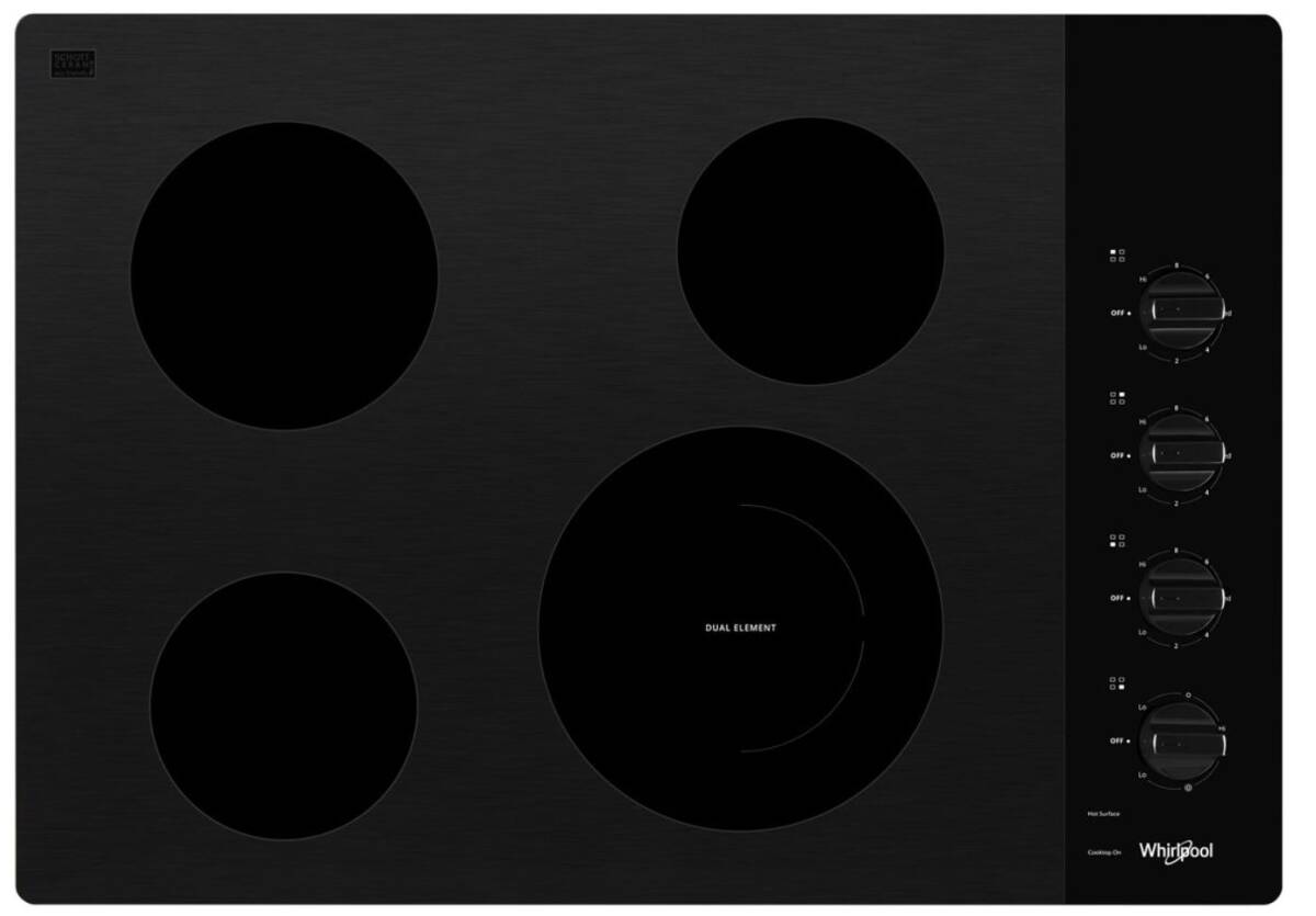 Whirlpool® WCE55US0HB 30-Inch Electric Ceramic Glass Cooktop With ...