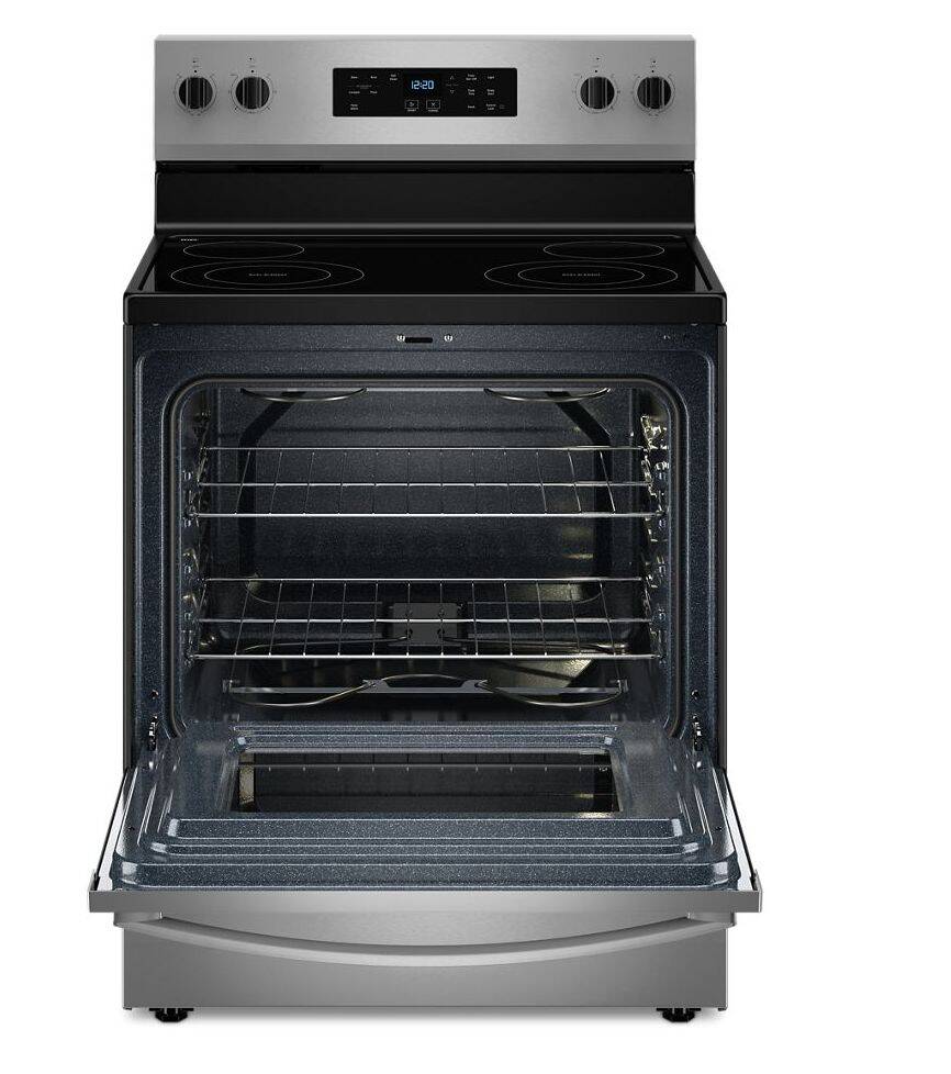 Whirlpool® WFES3530RS 30-Inch Stainless Steel Electric Range With Steam ...