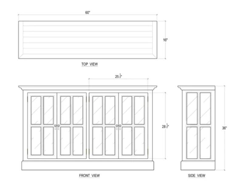 Bramble 26276 GYO GMI LDT Cape Cod Media Stand In Grey Oak Finish at ...
