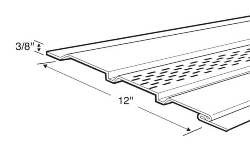 Alside 72213215 12-Foot T4 Gray Aluminum Fully Vented Soffit at Sutherlands