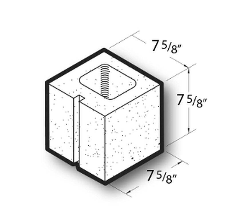 BEST BLOCK CONCRETE 8 X 8 X 8-Inch Regular Half Concrete Block at ...