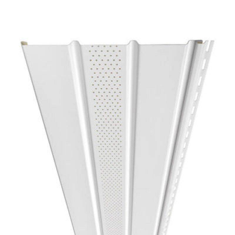 PlyGem 62729 12-Inch X 12-Foot White Vinyl Triple 4 Center Vented ...