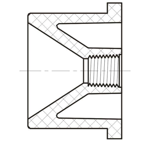 LESSO 438-168 1-1/4 in. Spigot x 1 in. FIPT PVC Pipe Bushing - Schedule ...