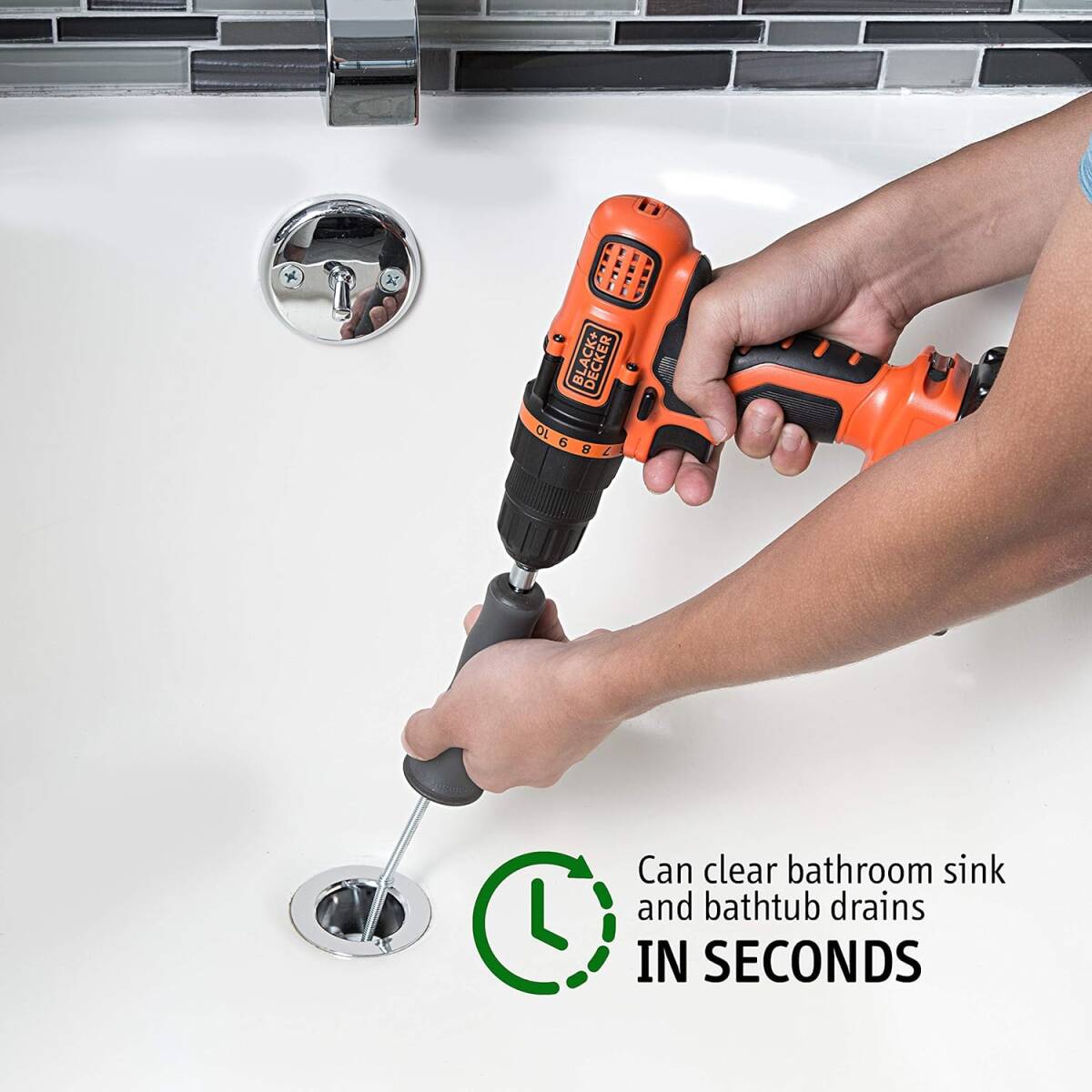 TubShroom® DSSNK070 DrainShroom 42-Inch Ultra Revolutionary Stainless ...