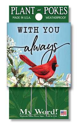 My Word 77844 4 X 4-Inch Plant Pokes "With You Always" Plant Sign at ...