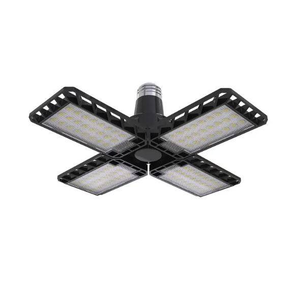 PINEGREEN LIGHTING UB4000-4P Black 4-Panel LED Garage Light at Sutherlands