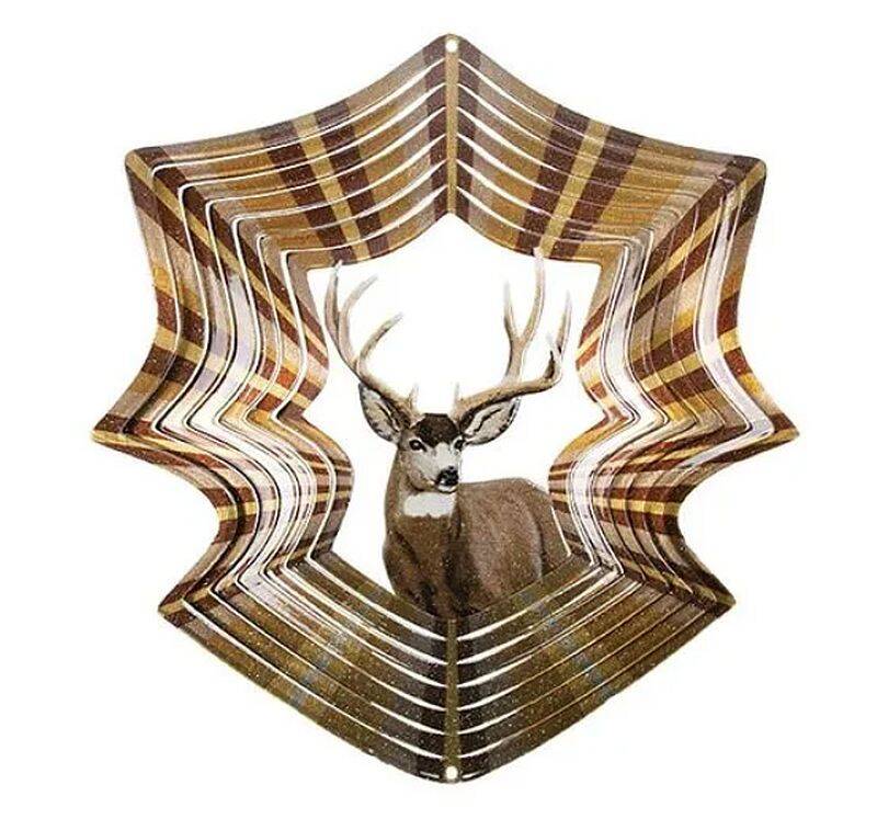 Spinfinity 190 Large Mule Deer Stainless Steel Wind Spinner at Sutherlands