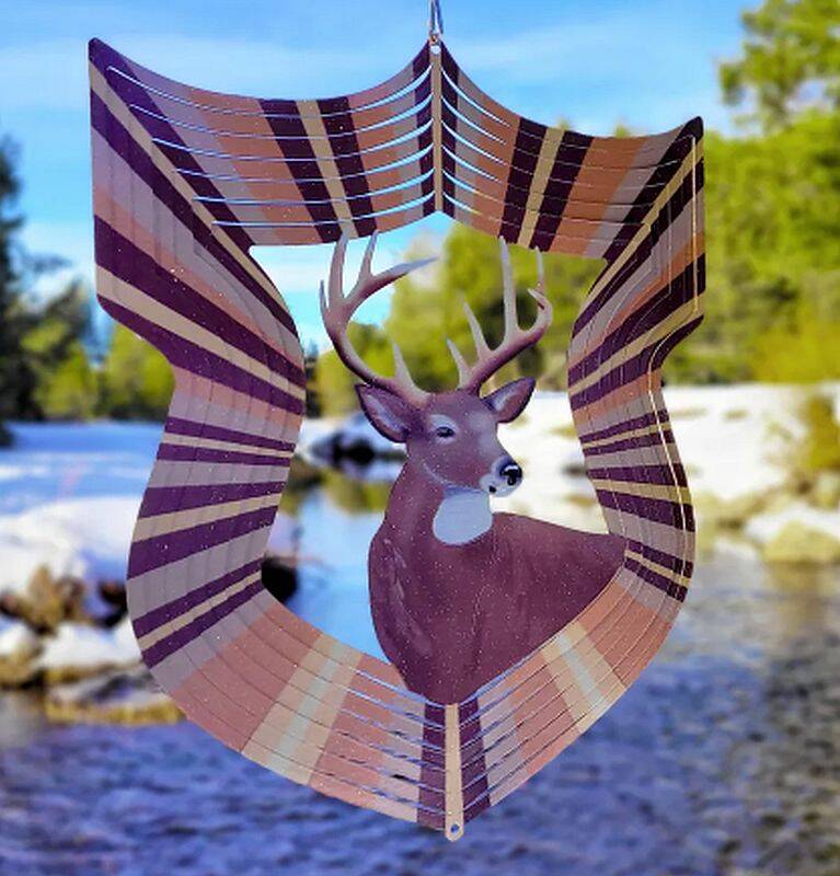 Spinfinity 191 Large White Tail Deer Stainless Steel Wind Spinner at ...