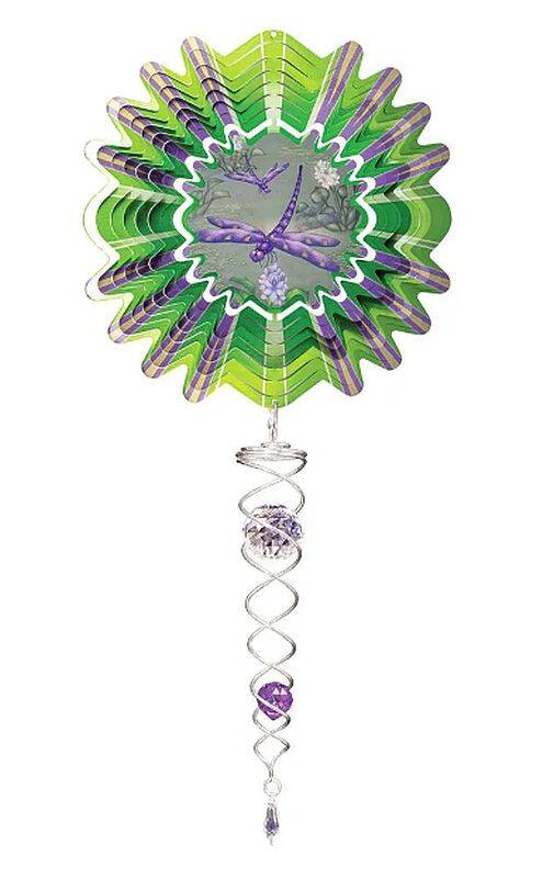Spinfinity 732 Mini Animated Dragonfly Stainless Steel Wind Spinner And ...