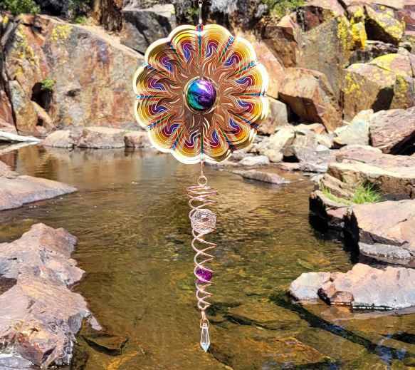 Spinfinity 753 14-Inch, Gazing Sun Wind Spinner, Mini Set at Sutherlands
