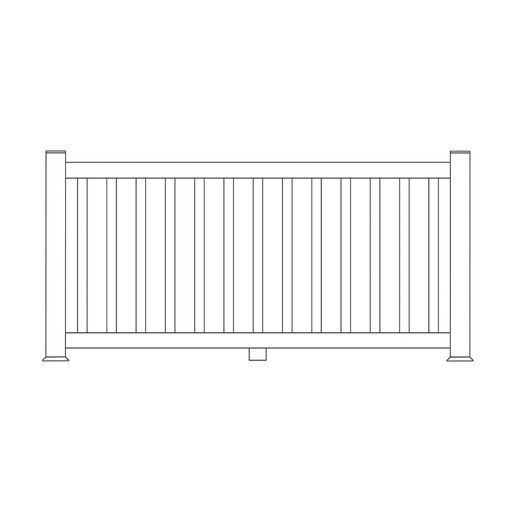 CertainTeed 285006 Evernew, Kingston, 3-Foot X 6-Foot, Square, White ...