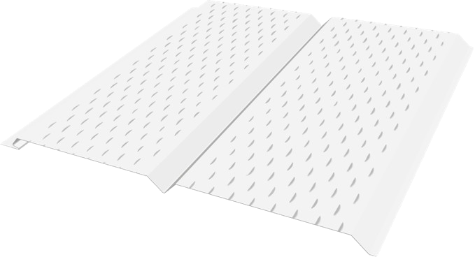 HOLMES LVPAWH 12-Foot White Aluminum D6 Vented Soffit 12 Foot at ...