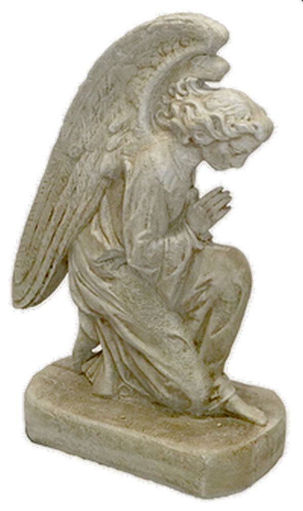Athens Stonecasting 09-064713-BU Large Kneeling Angel Statue In Buff ...