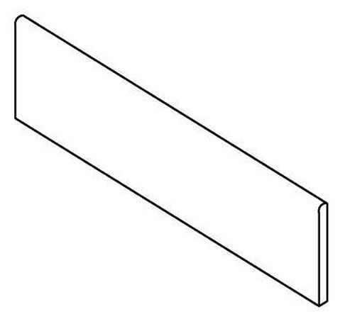 Roca Tile USA 081-S4369 Maiolica 3-Inch X 6-Inch White Ice Bullnose ...