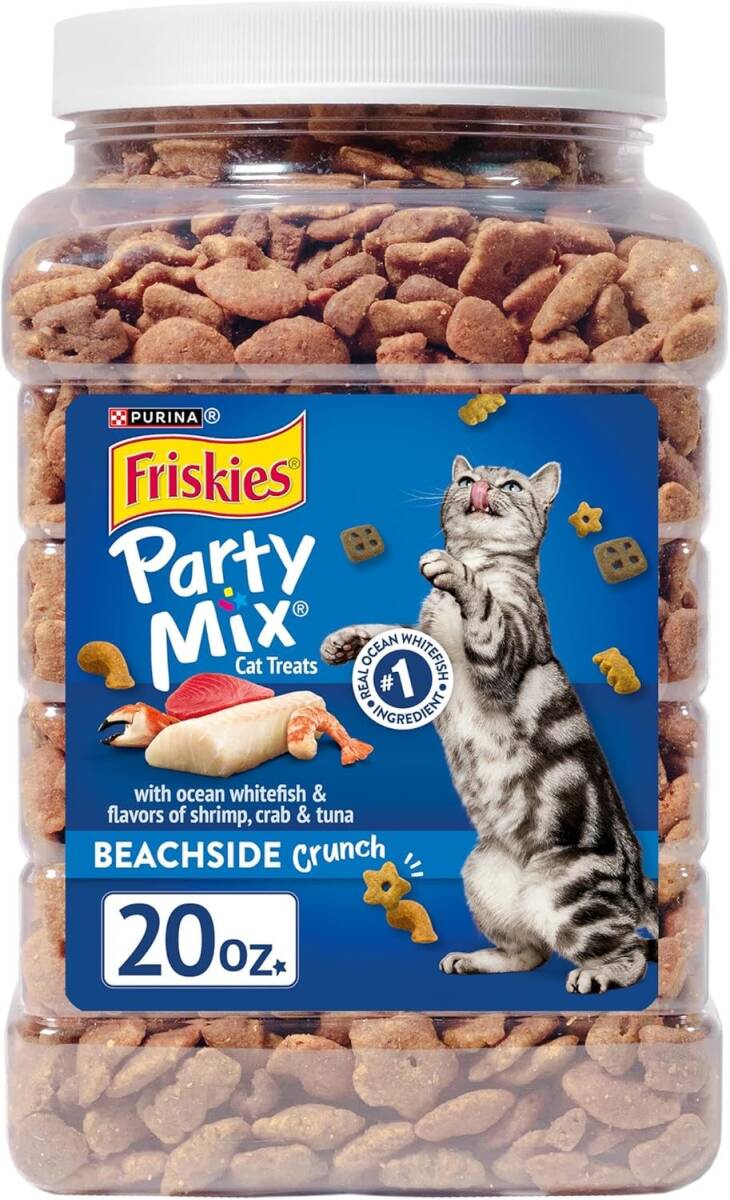 Friskies 50083 Friskies Cat Treat Party Mix Beachside Crunch With ...