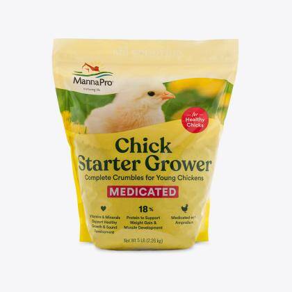 NUTRI-VET 95008 MannaPro® 5-Pound Medicated Chicken/ Poultry Chick ...