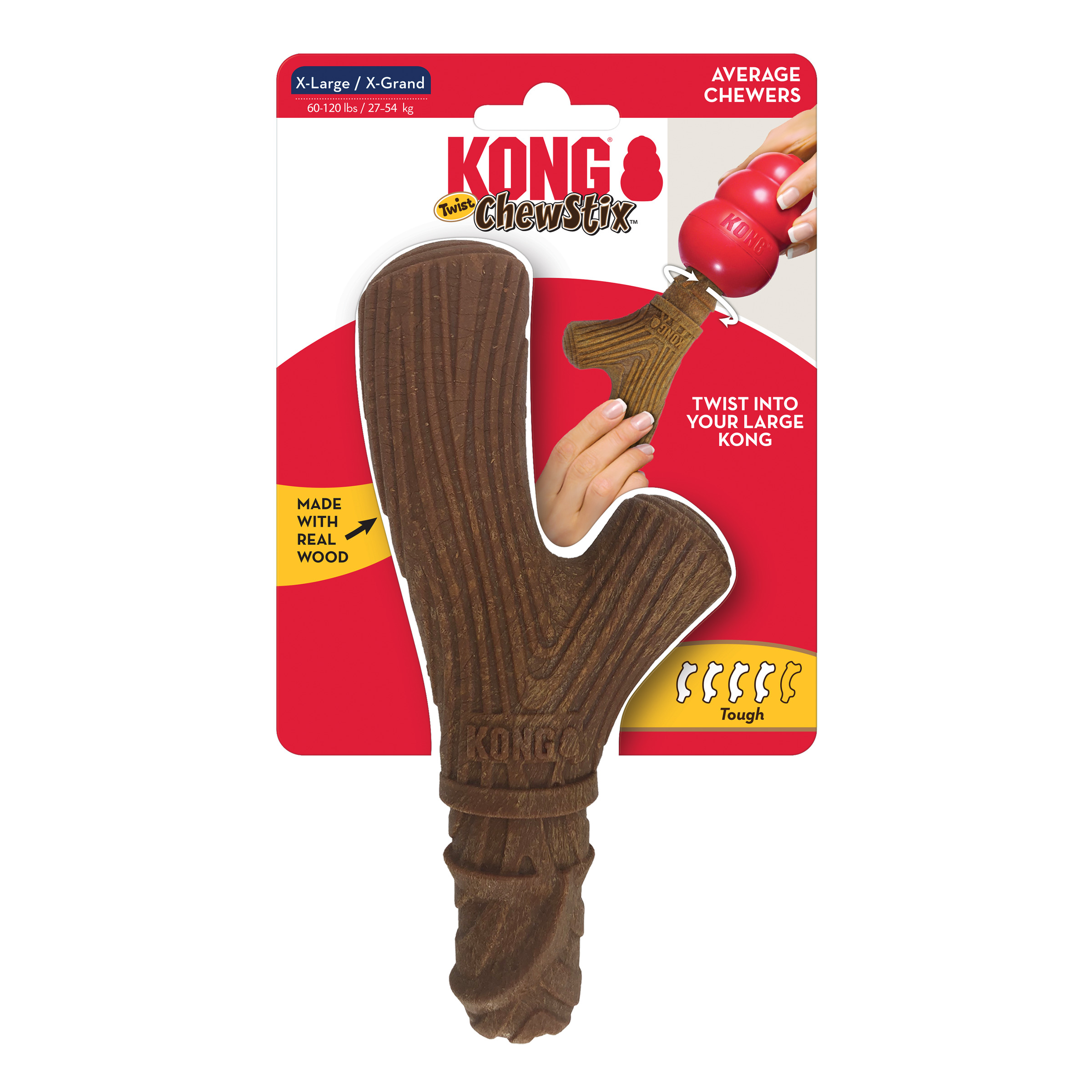 KONG® 100582 Extra Large Chewstix Twist Dog Toy at Sutherlands