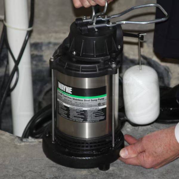 WAYNE WAYNE CDU1000 1-Horse Power Stainless Steel Cast Iron Submersible ...