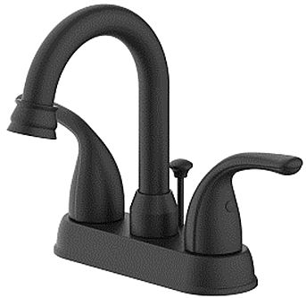 Flo Control Faucets F5111080BL Matte Black 2-Handle Hi-Arc Bathroom ...