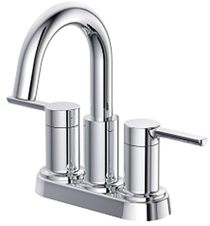 Flo Control Faucets F51A1129CP Chrome 2-Handle Hi-Arc Bathroom Faucet ...