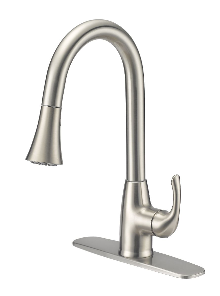 Flo Control Faucets FP4AF227NP Stainless Steel 1-Handle Pull-Down ...