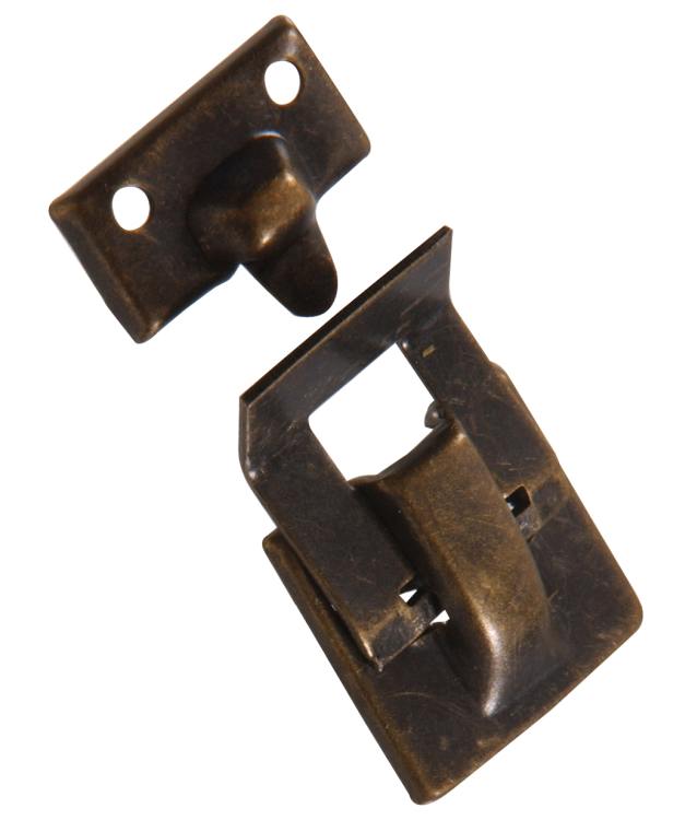 HILLMAN® 852404 Mini Catch Solid Brass/Antique Brass at Sutherlands